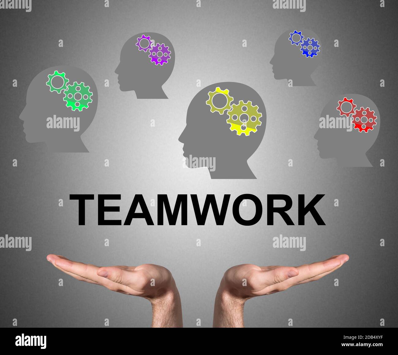 Open hands sustaining teamwork concept Stock Photo - Alamy
