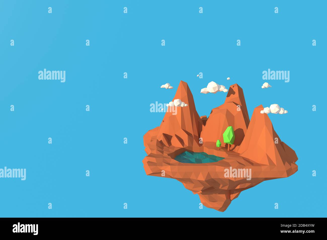 Cartoon map mountains hi-res stock photography and images - Alamy