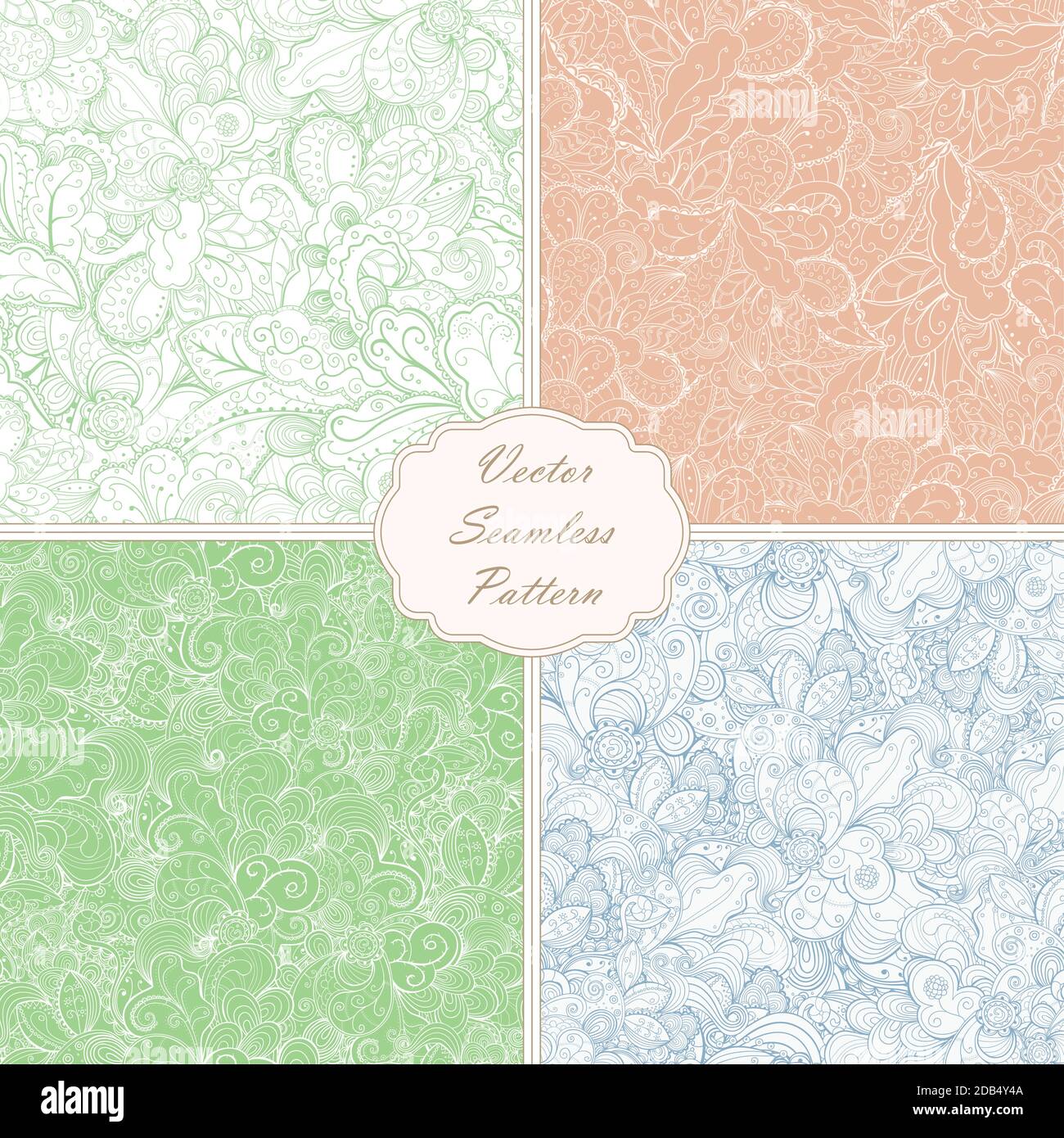 Set of seamless backgrounds Stock Vector Image & Art - Alamy