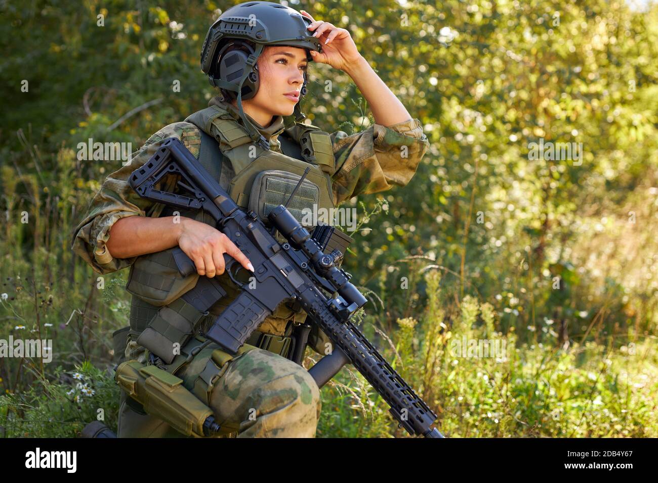 military woman has hobby activity, practice lends success hunting ...