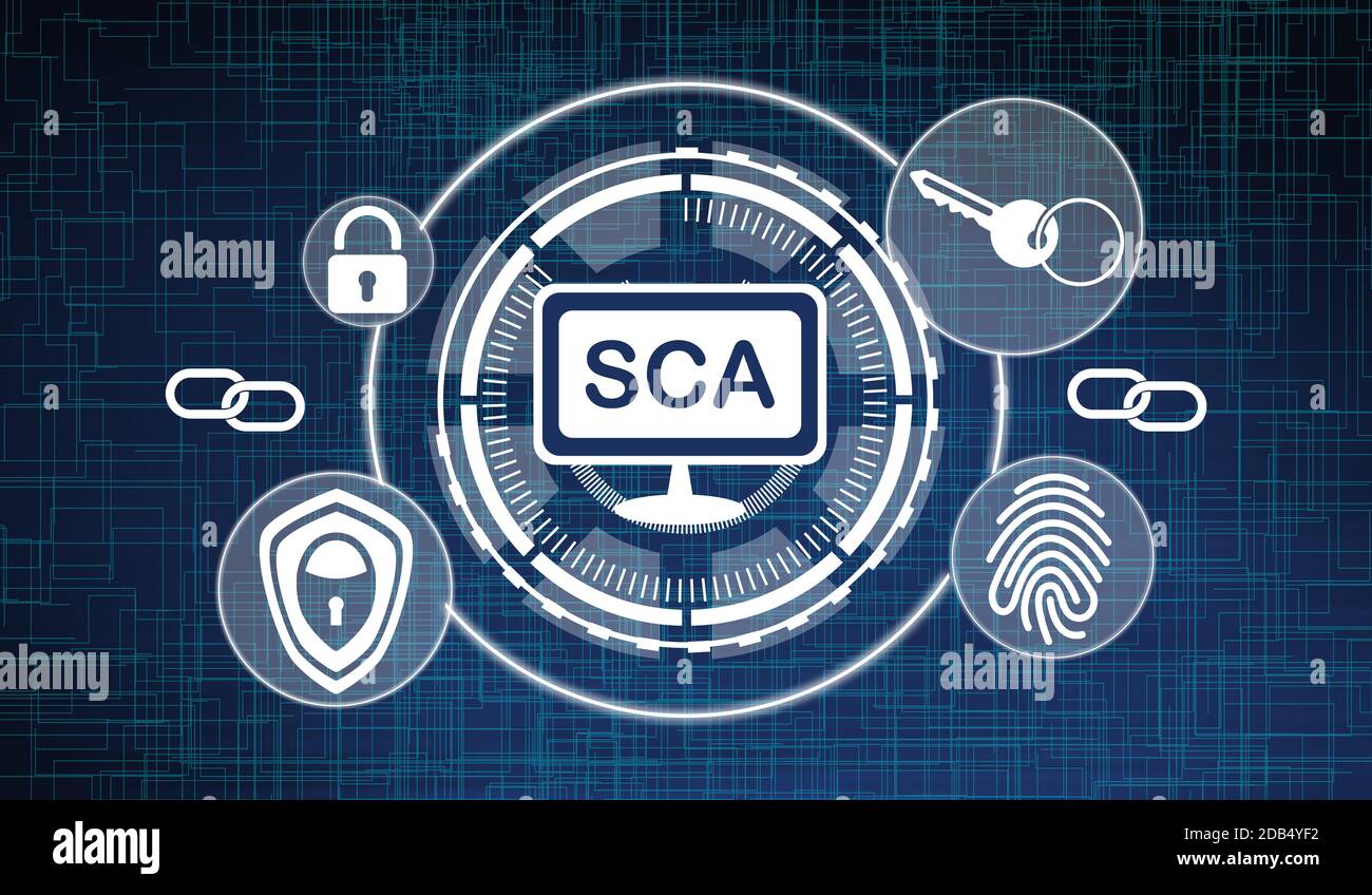 Illustration of a sca concept Stock Photo - Alamy