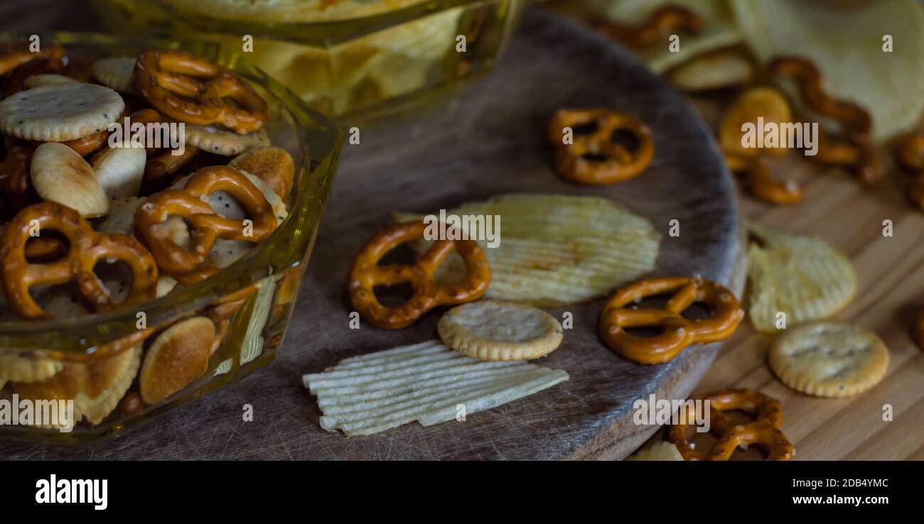 Many salty snacks mix hi-res stock photography and images - Alamy