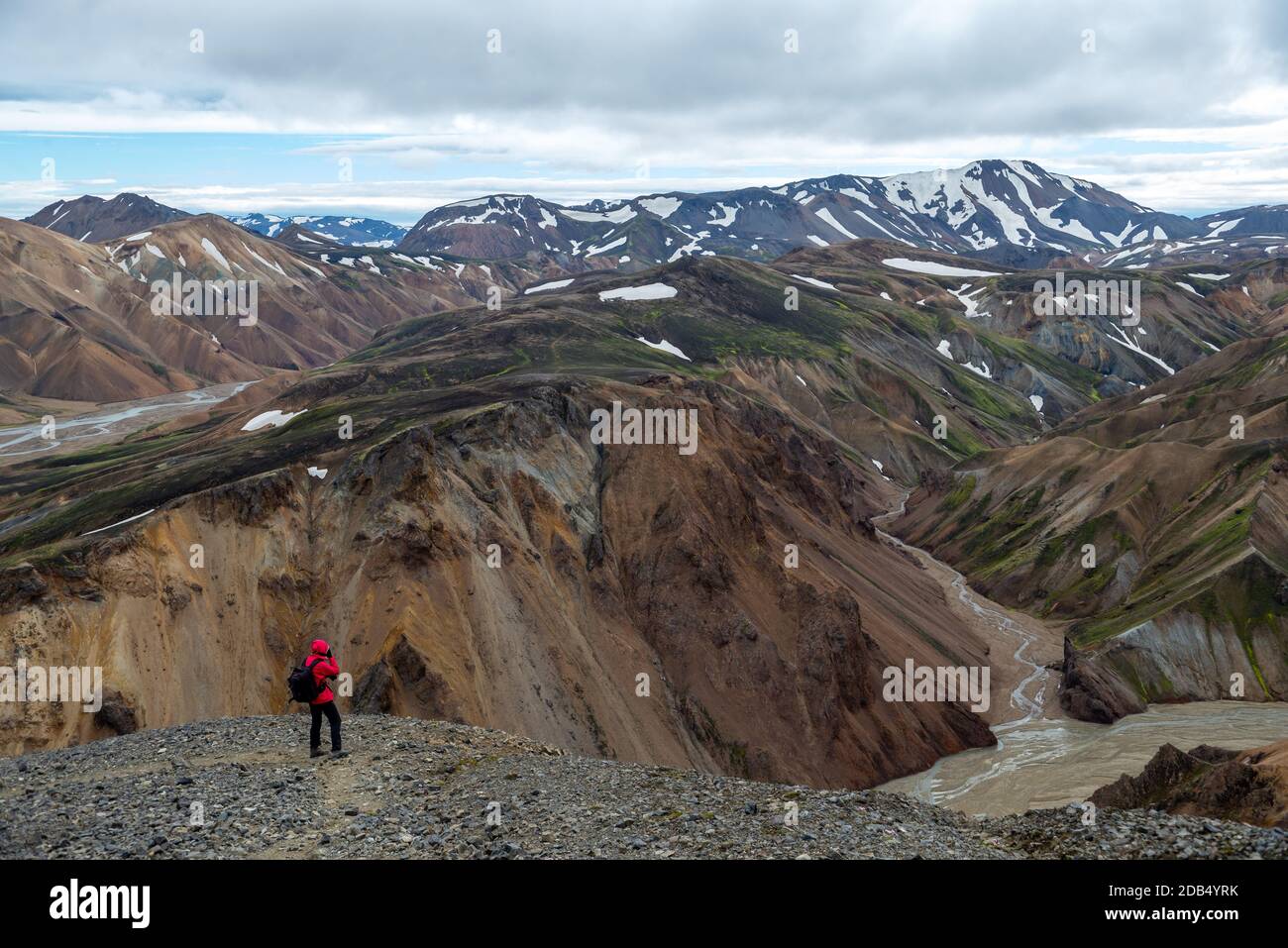 Volcanic mountains of Landmannalaugar in Fjallabak Nature Reserve ...