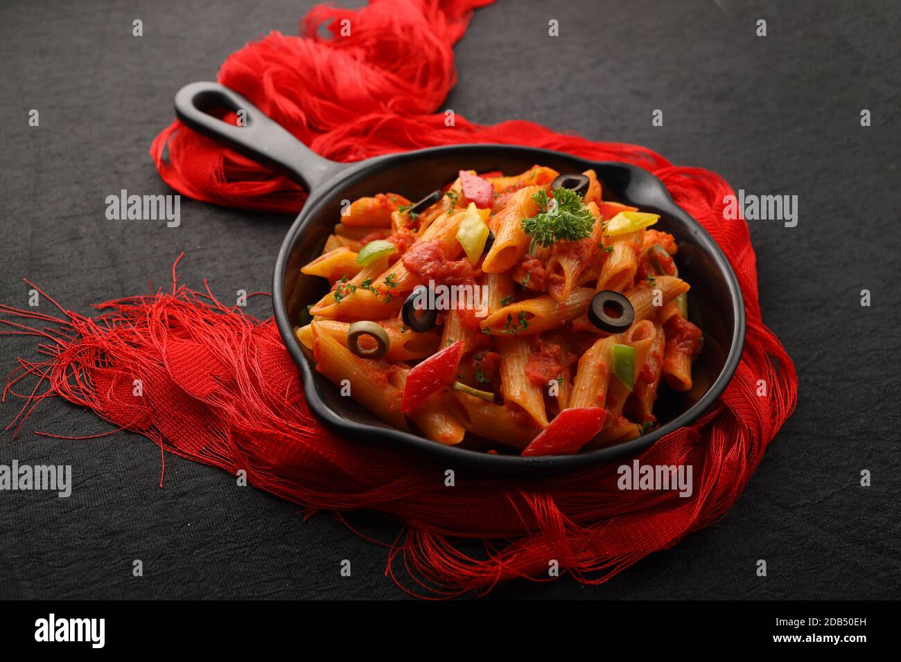 Red Suace Pasta / Tomato Sauce Pasta/ Arrabiata Pasta Stock Photo - Alamy