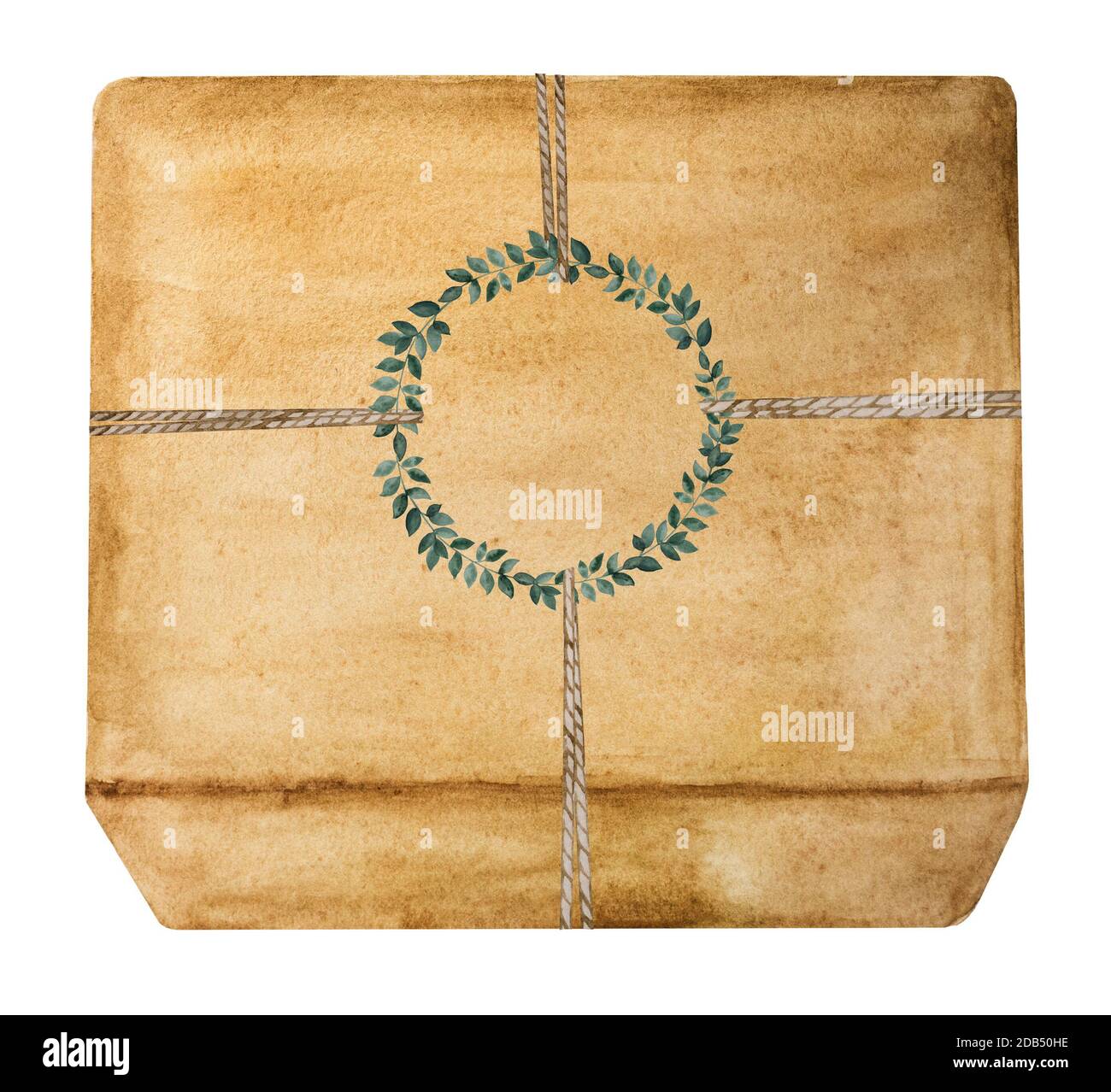 Beautiful drawing of boxes with gifts. Close-up Stock Photo - Alamy