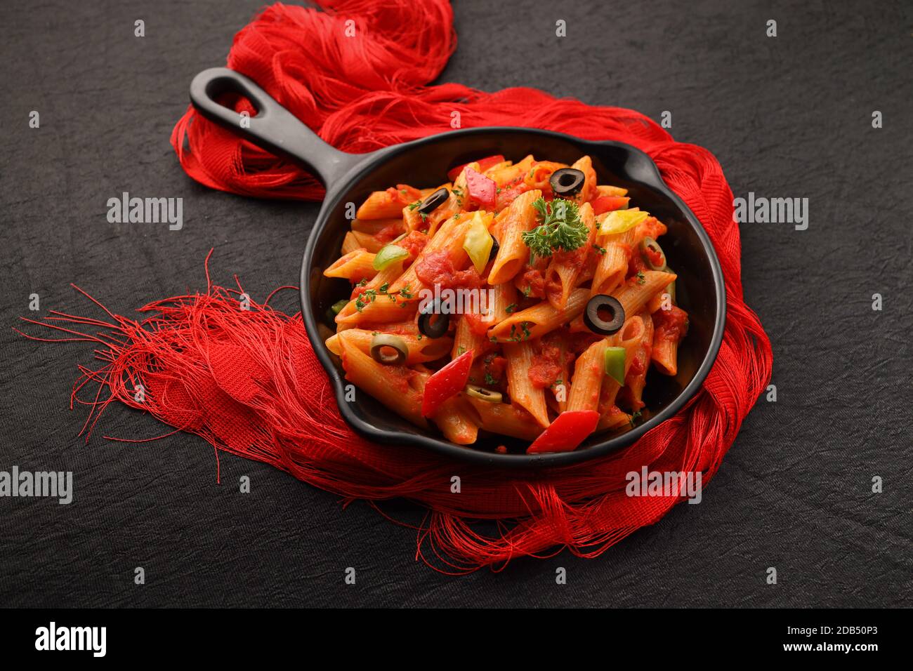 Red Suace Pasta / Tomato Sauce Pasta/ Arrabiata Pasta Stock Photo - Alamy