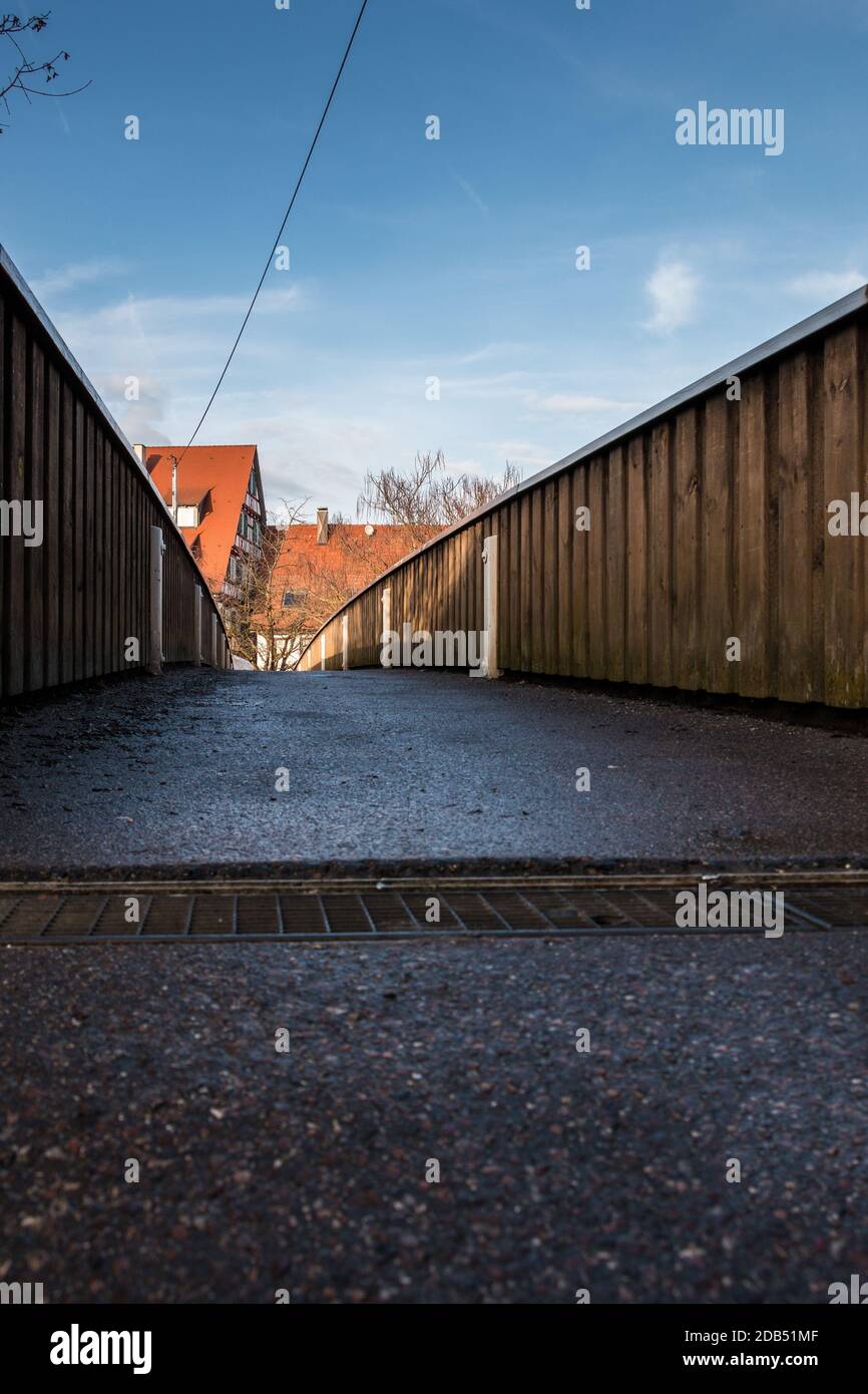 Pedestrian bridge link between hi-res stock photography and images - Alamy