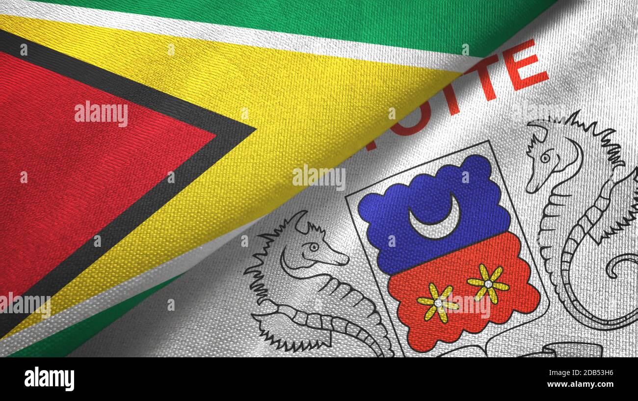 Guyanese flag fabric texture hi-res stock photography and images - Alamy