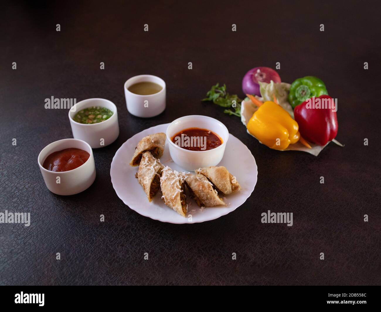 Homemade spring rolls egg hi-res stock photography and images - Alamy