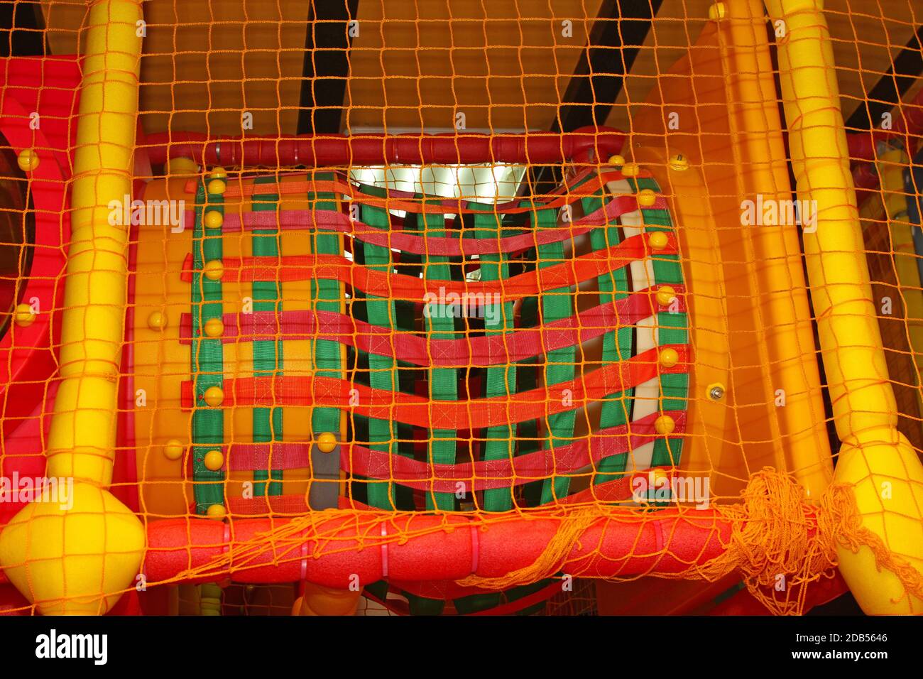 Indoor Kids Playground Shoots Pipes Tubes Fun Stock Photo - Alamy