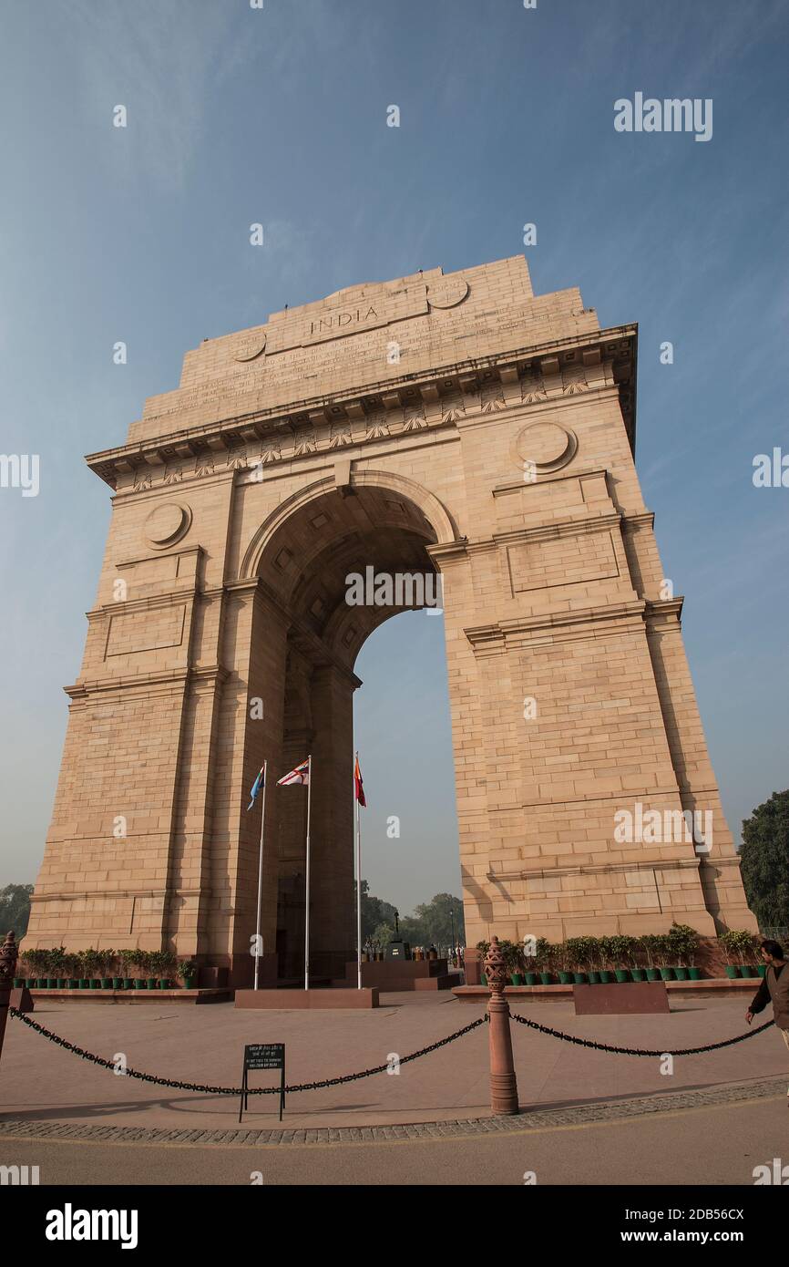 Delhi, historical places, architecture, Qutb Minar, Red Fort Stock ...