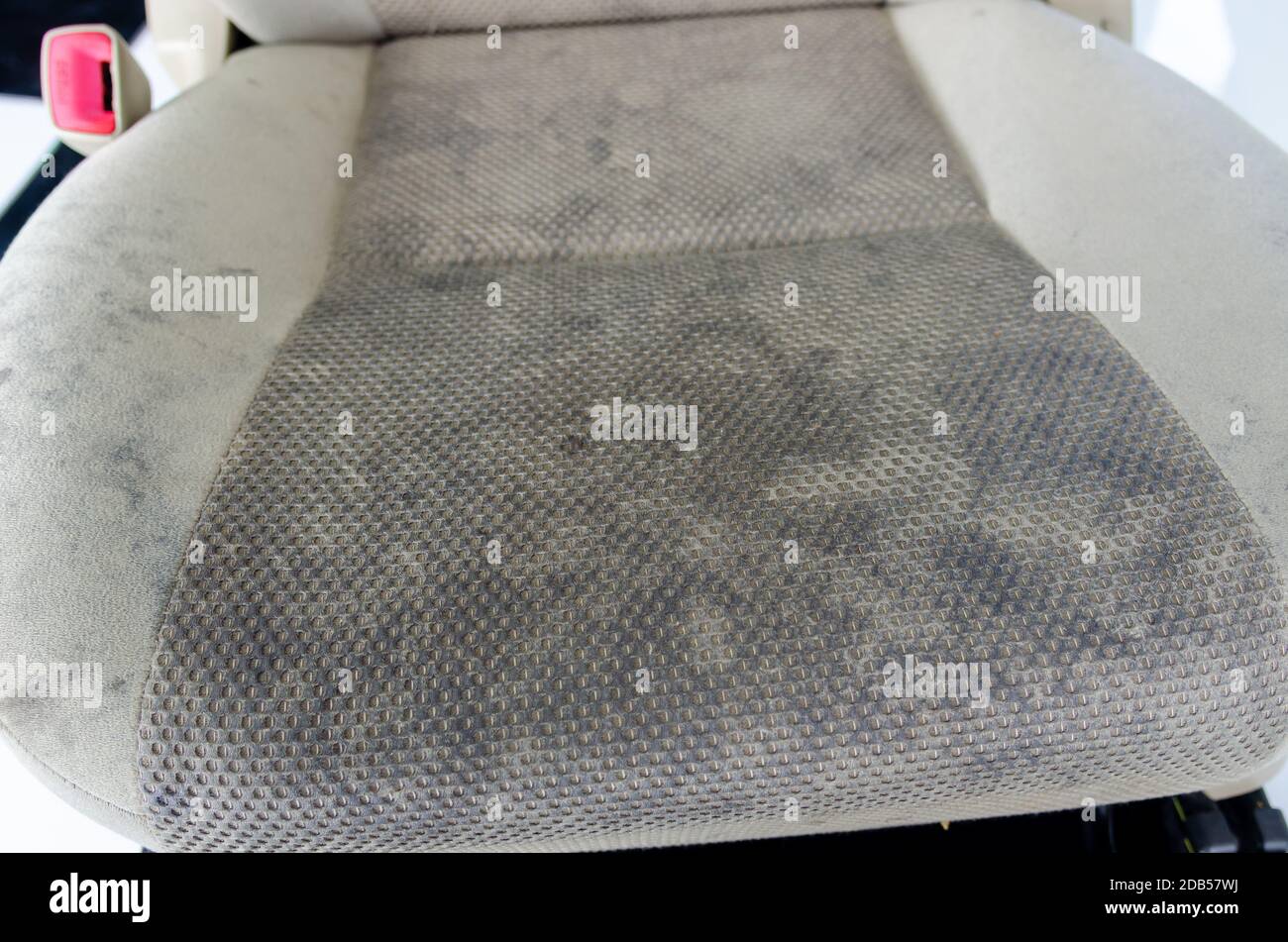 Dirty on the seat inside the car Stock Photo - Alamy
