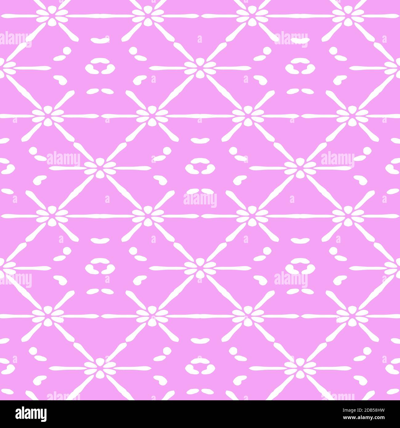 simple seamless pattern in pink and white, digital created Stock Photo ...