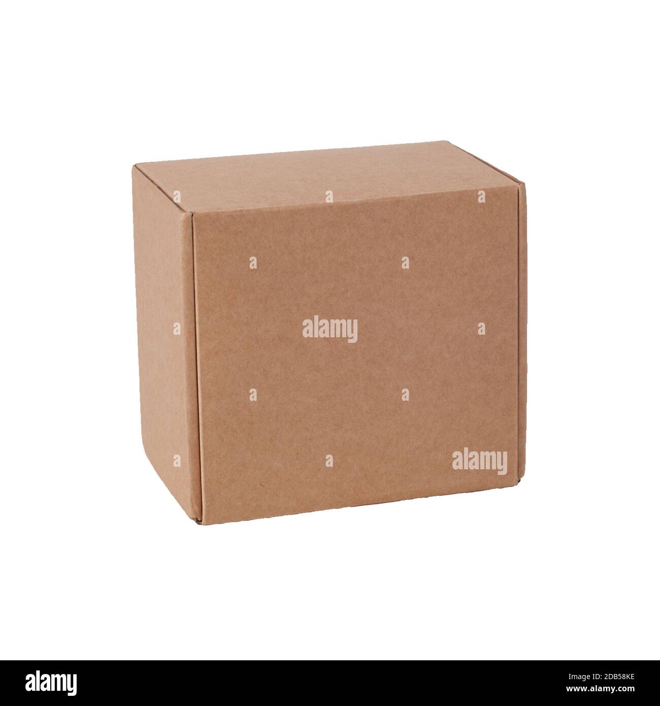 Cardboard box isolated on a white background Stock Photo - Alamy