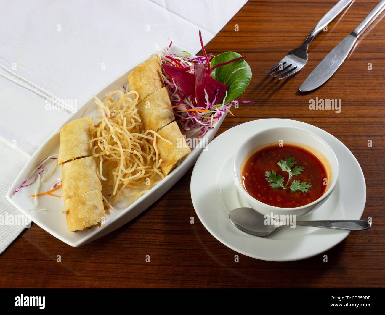 Homemade spring rolls egg hi-res stock photography and images - Alamy
