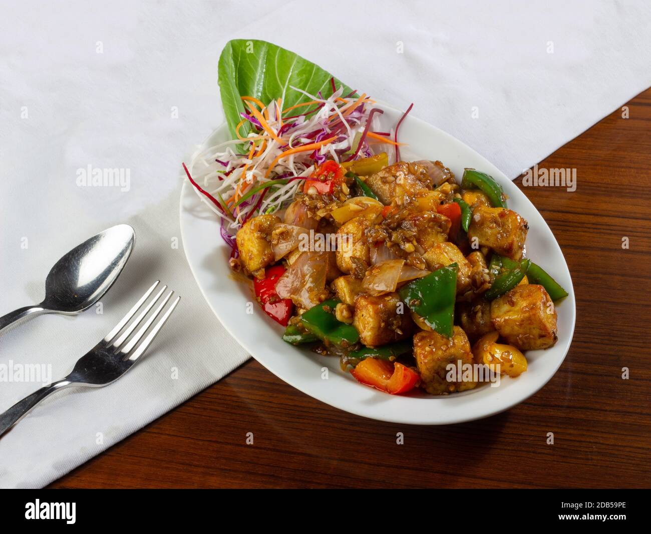 Chilli paneer dry recipe hi-res stock photography and images - Alamy