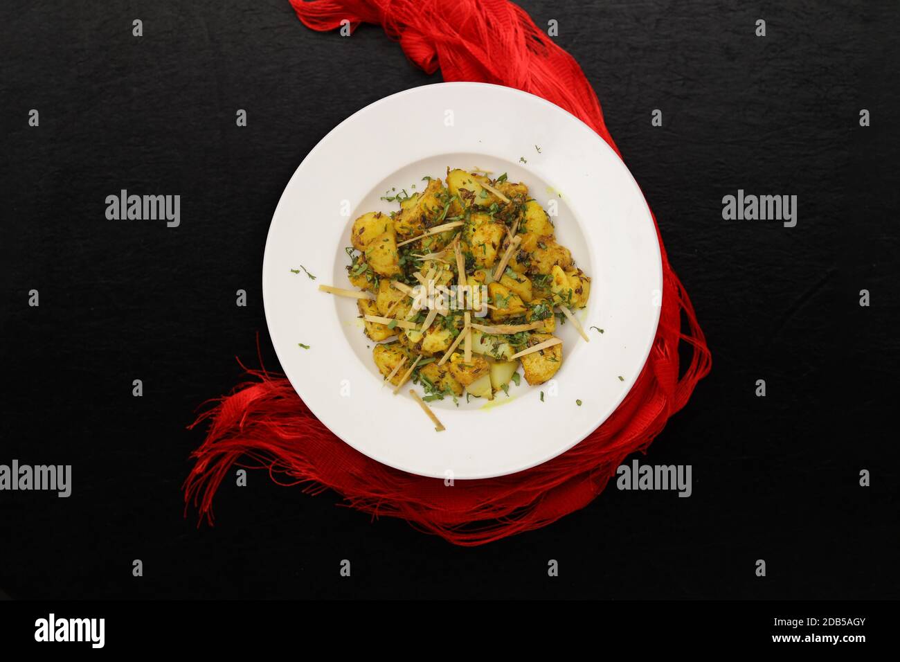 Aloo Jeera - Indian dish Stock Photo - Alamy