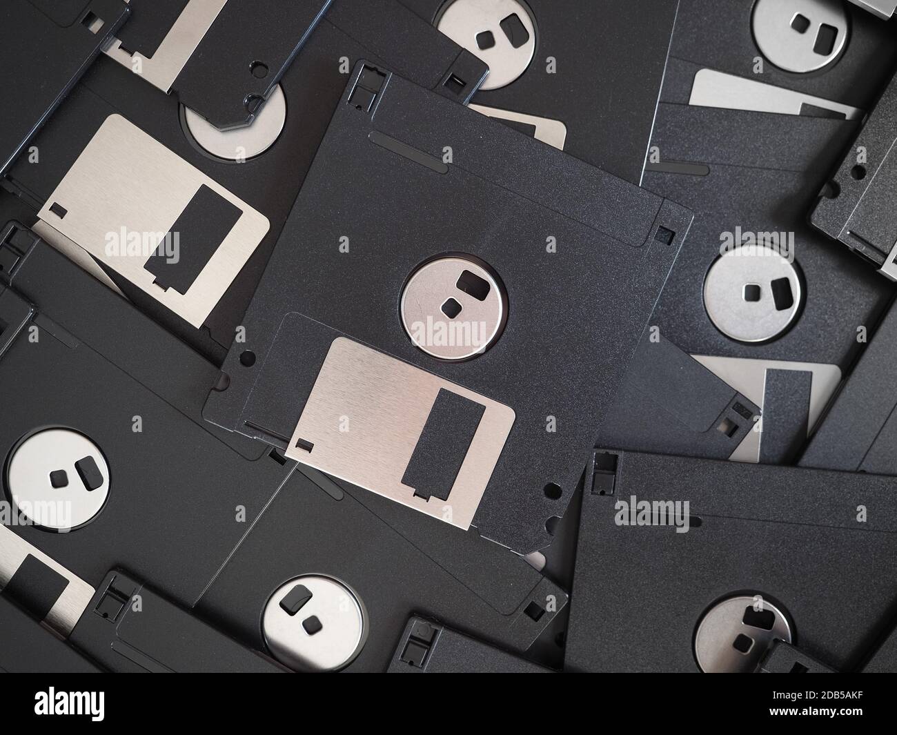 many magnetic diskettes for personal computer data storage Stock Photo ...