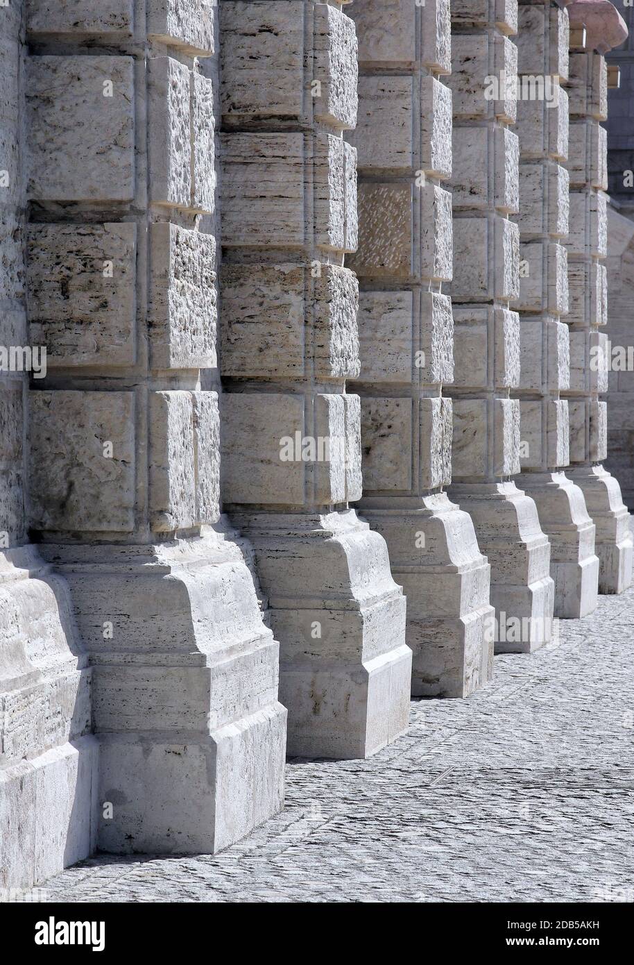 Stone colonnade background Stock Photo - Alamy