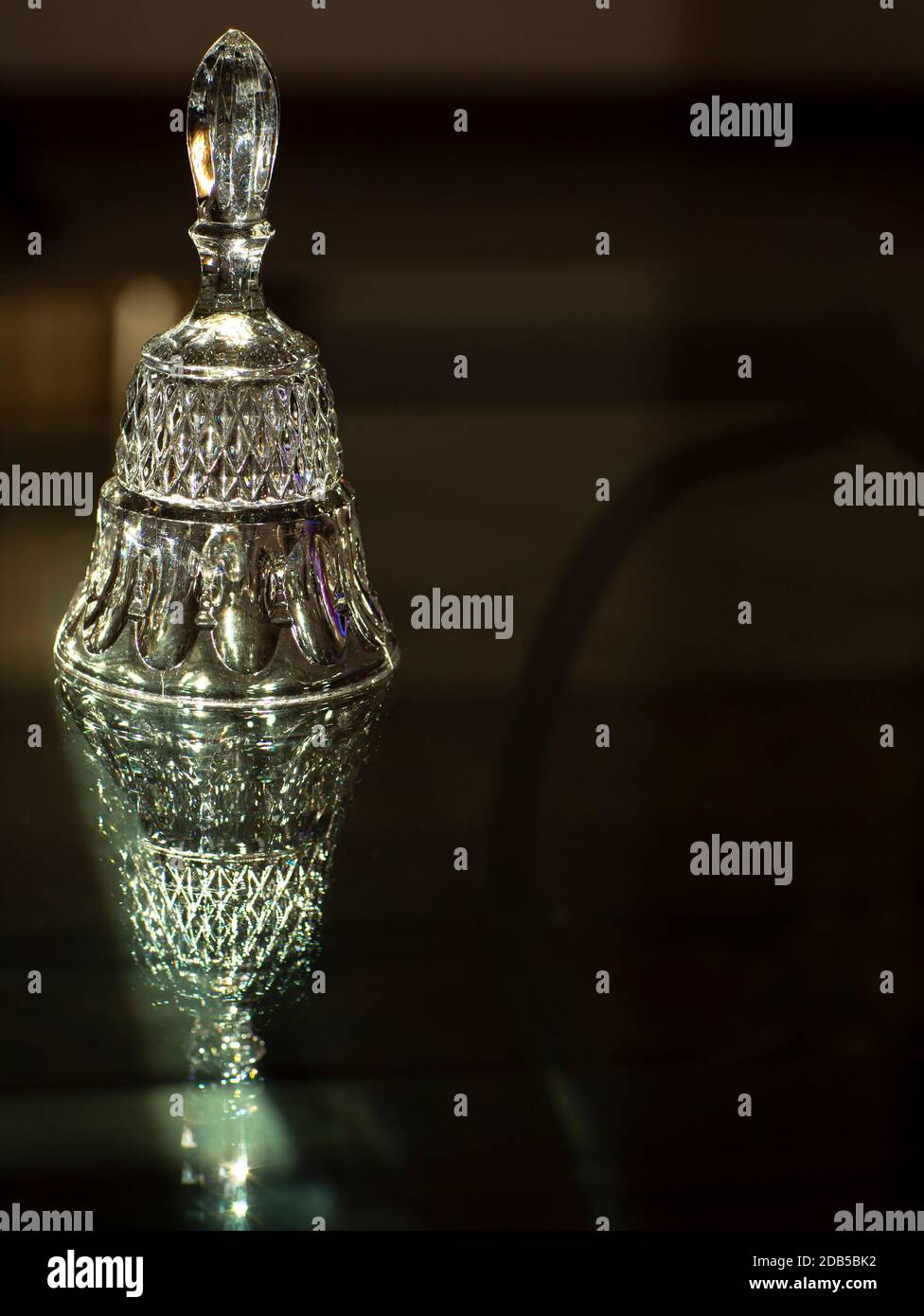 Crystal bell. Glass object Stock Photo - Alamy