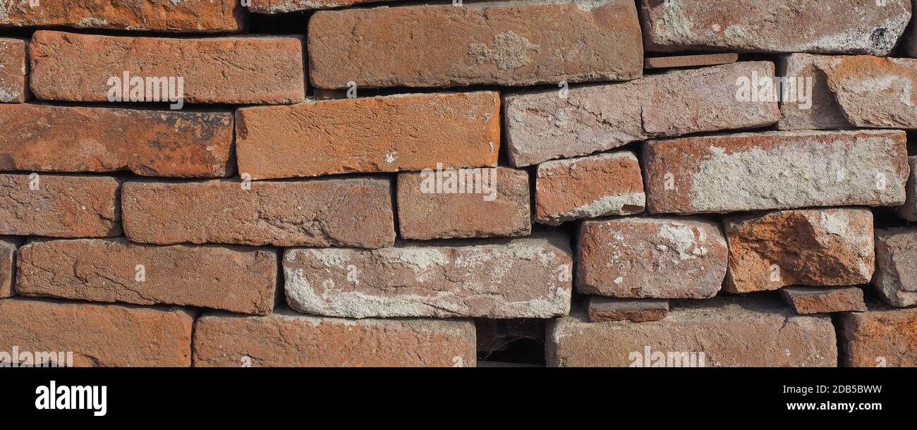 ancient brick wall useful as a background Stock Photo - Alamy