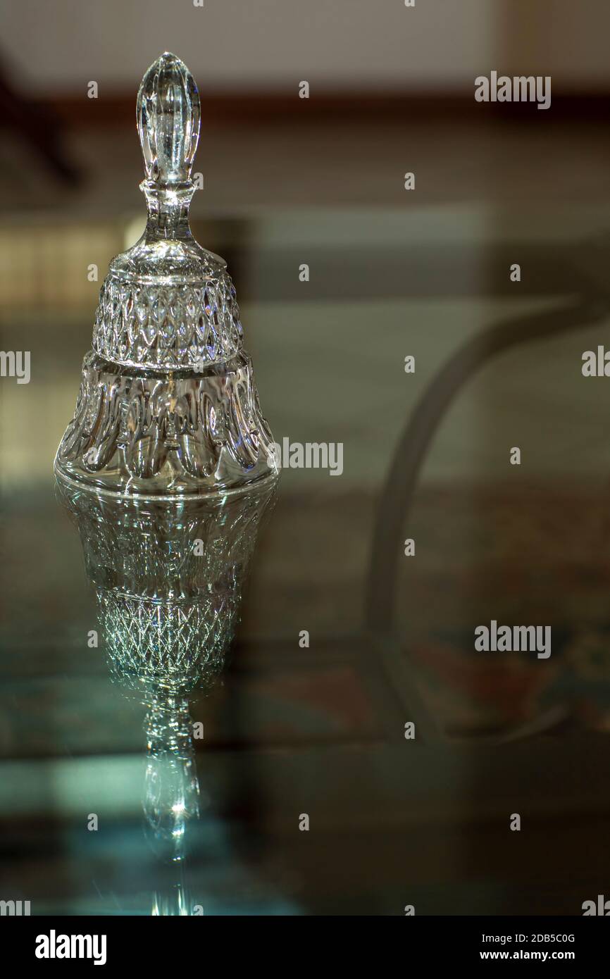 Crystal bell. Glass object Stock Photo - Alamy
