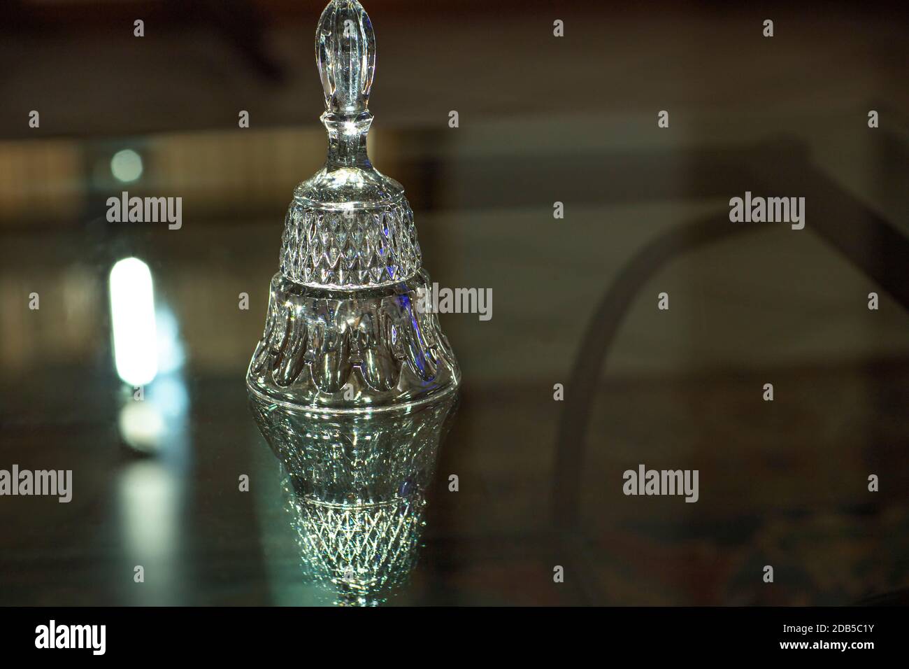 Crystal bell. Glass object Stock Photo - Alamy