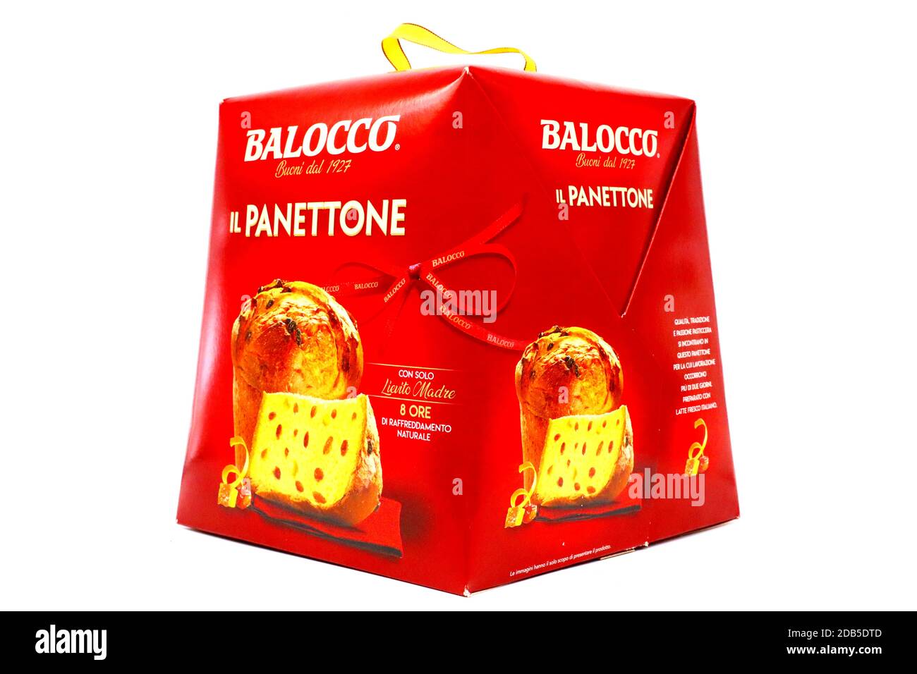 Traditional Italian Christmas Cake Panettone with candied fruits ...