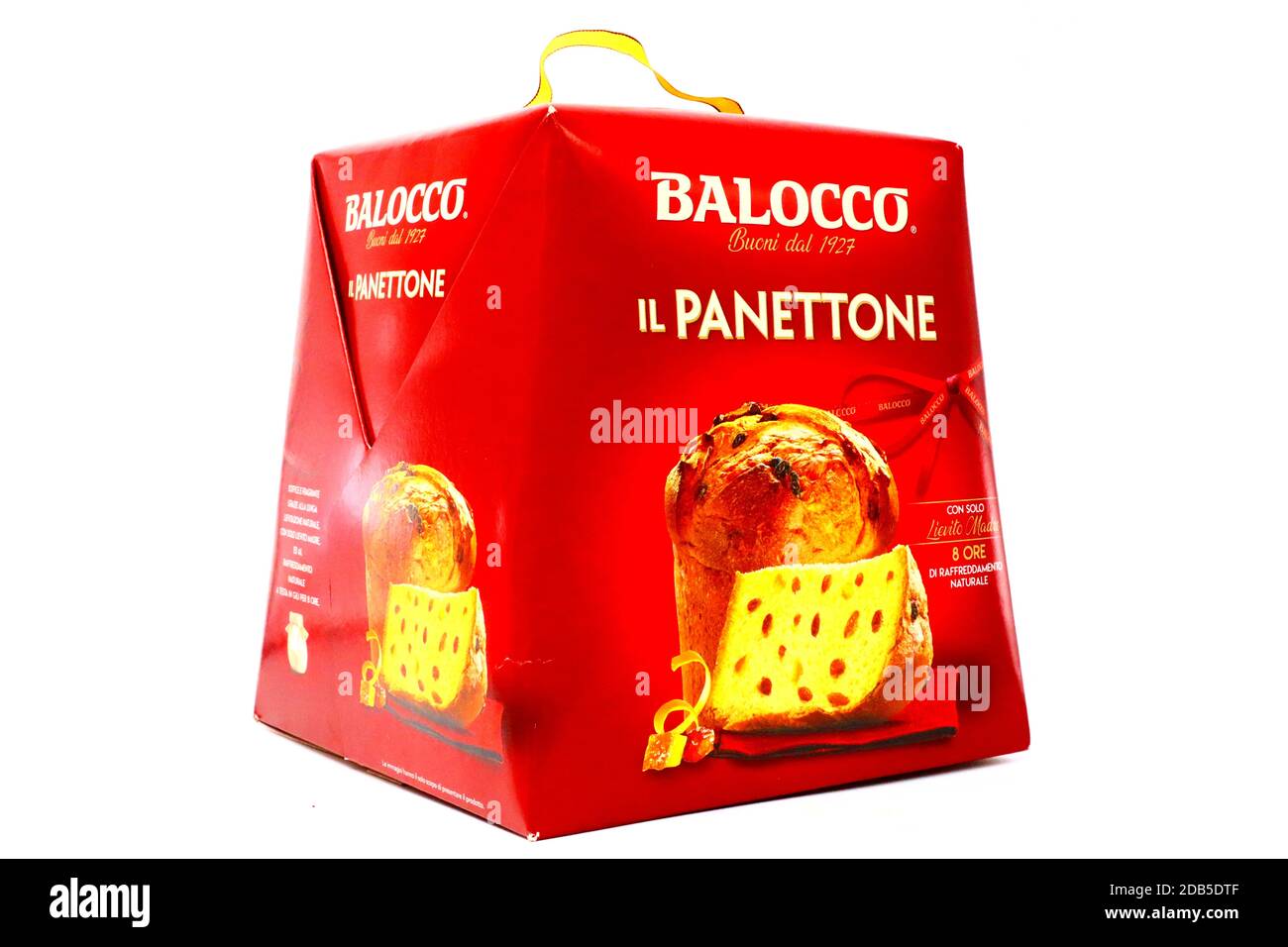 Traditional Italian Christmas Cake Panettone with candied fruits ...