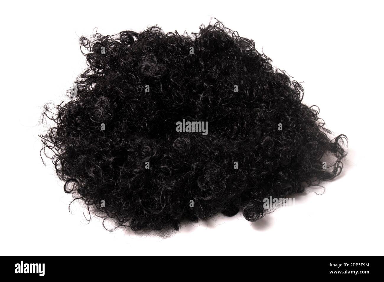 curly afro wig isolated on a white background Stock Photo - Alamy