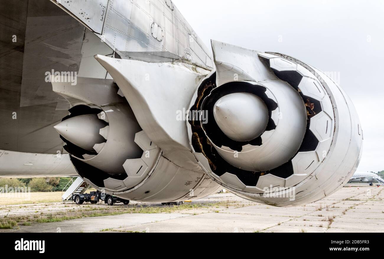 Rolls Royce Engines On A Boeing 747 Dunsfold Aerodrome UK Stock Photo ...