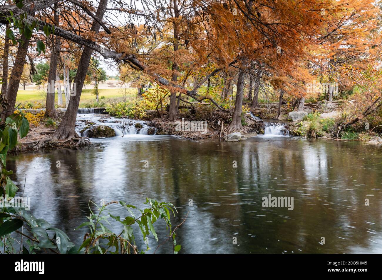 Fall colors in the Texas Hill Country Stock Photo - Alamy