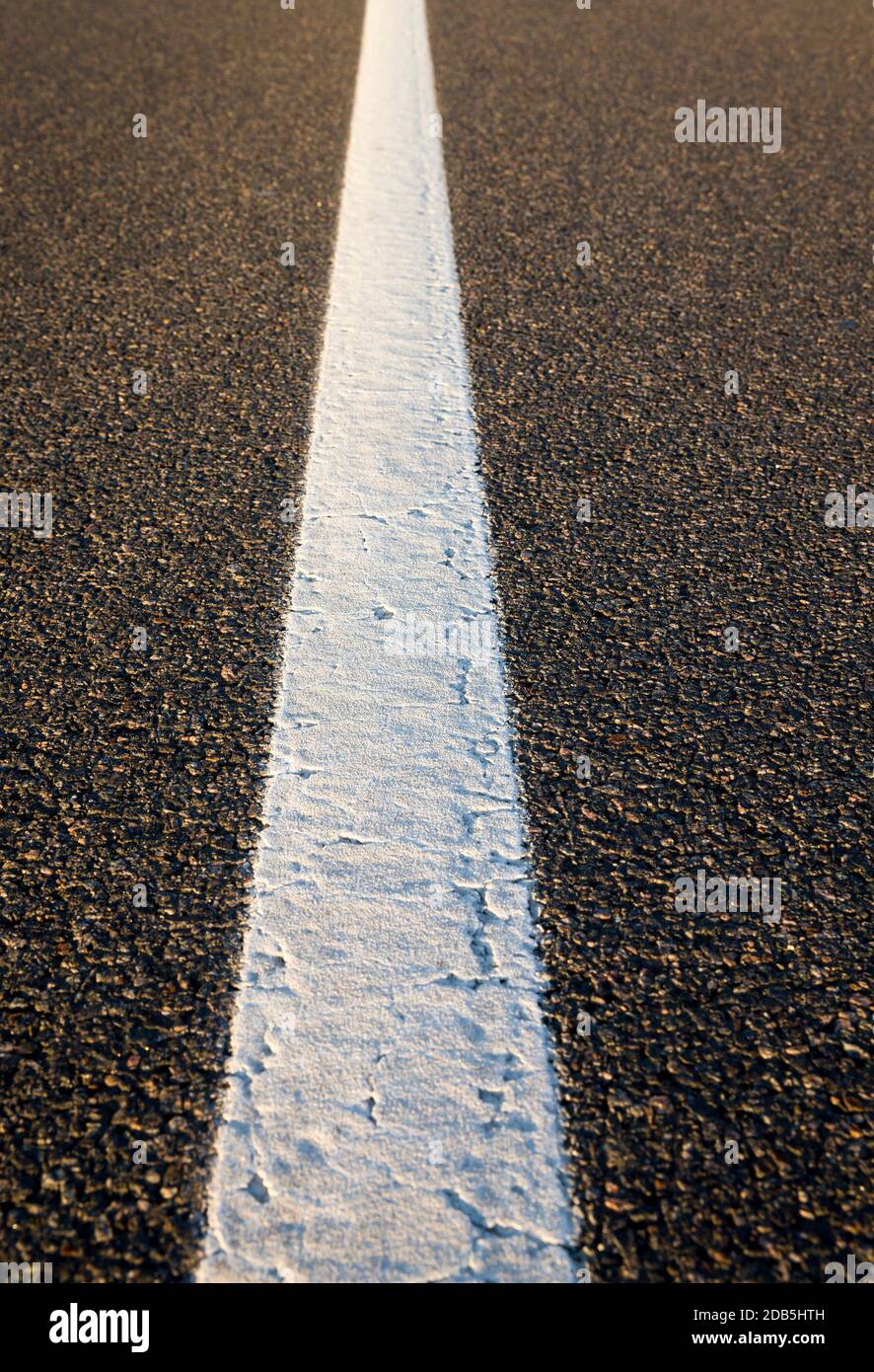 real road paved road made of quality materials and which is marked with ...