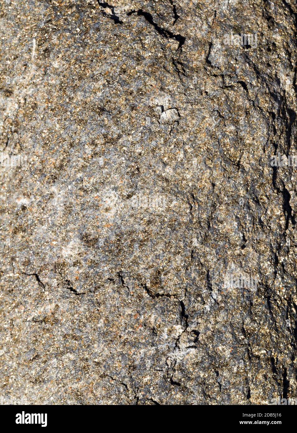 the structure of a real broken stone with hollows and uneven surface ...