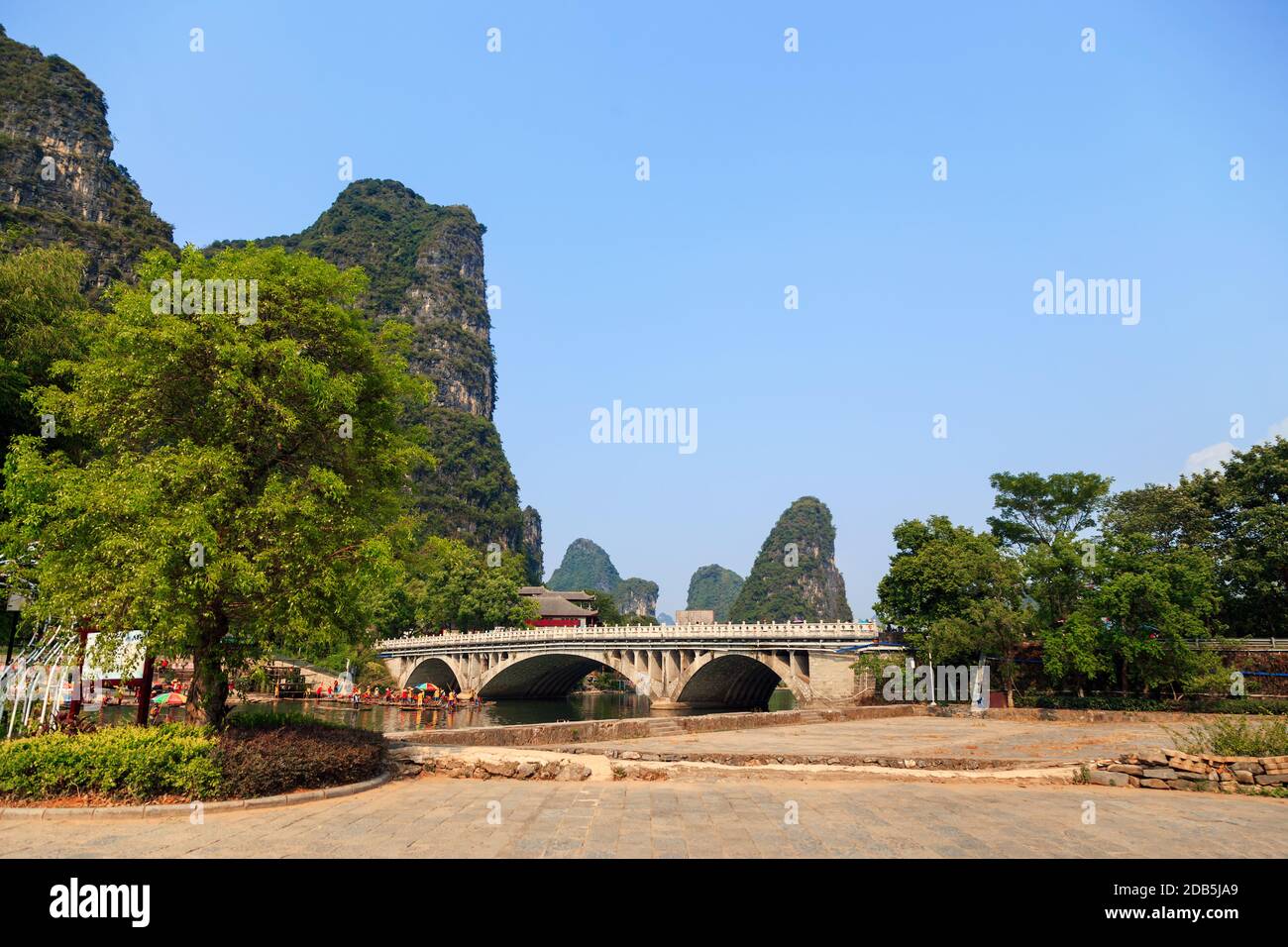 Rafting on the Li River in China Stock Photo - Alamy