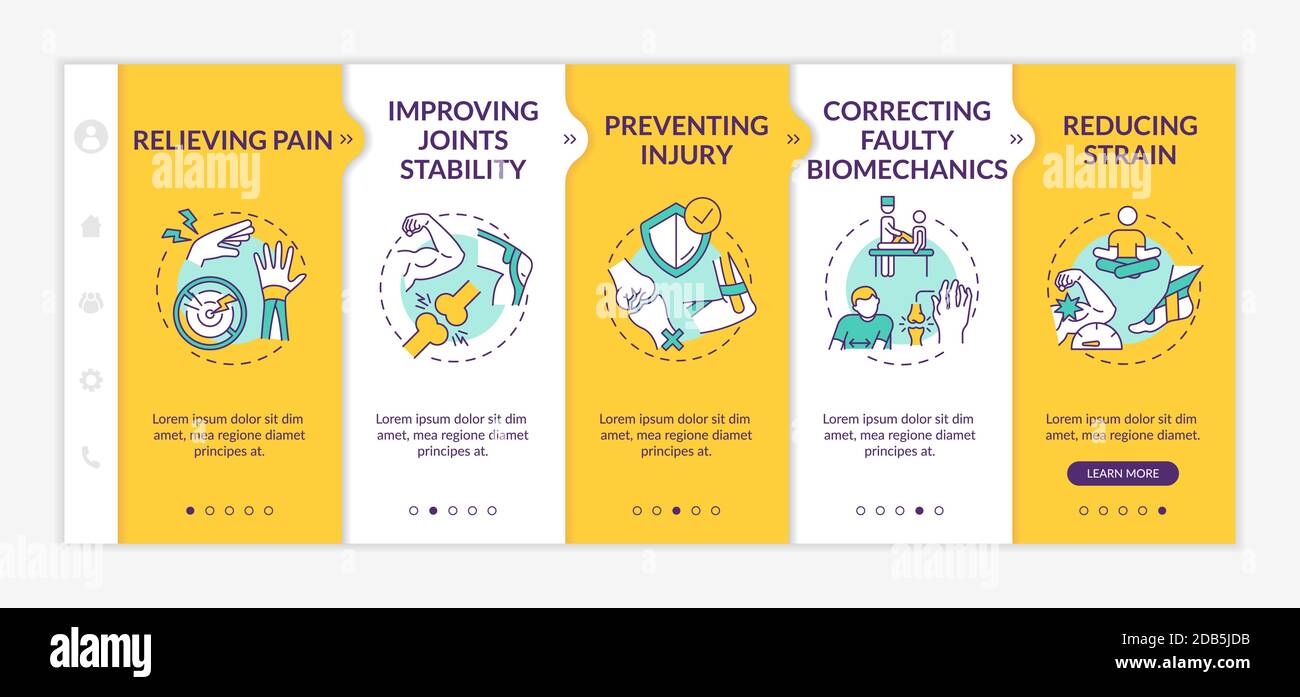 Injury recovery onboarding vector template Stock Vector Image & Art - Alamy