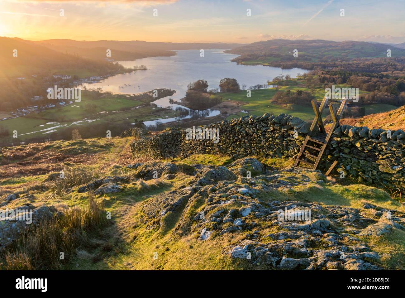 Windermere lake district aerial hi-res stock photography and images - Alamy