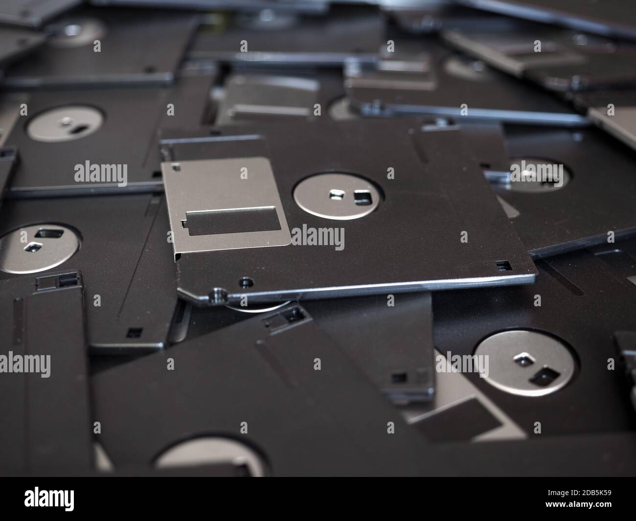 many magnetic diskettes for personal computer data storage Stock Photo ...
