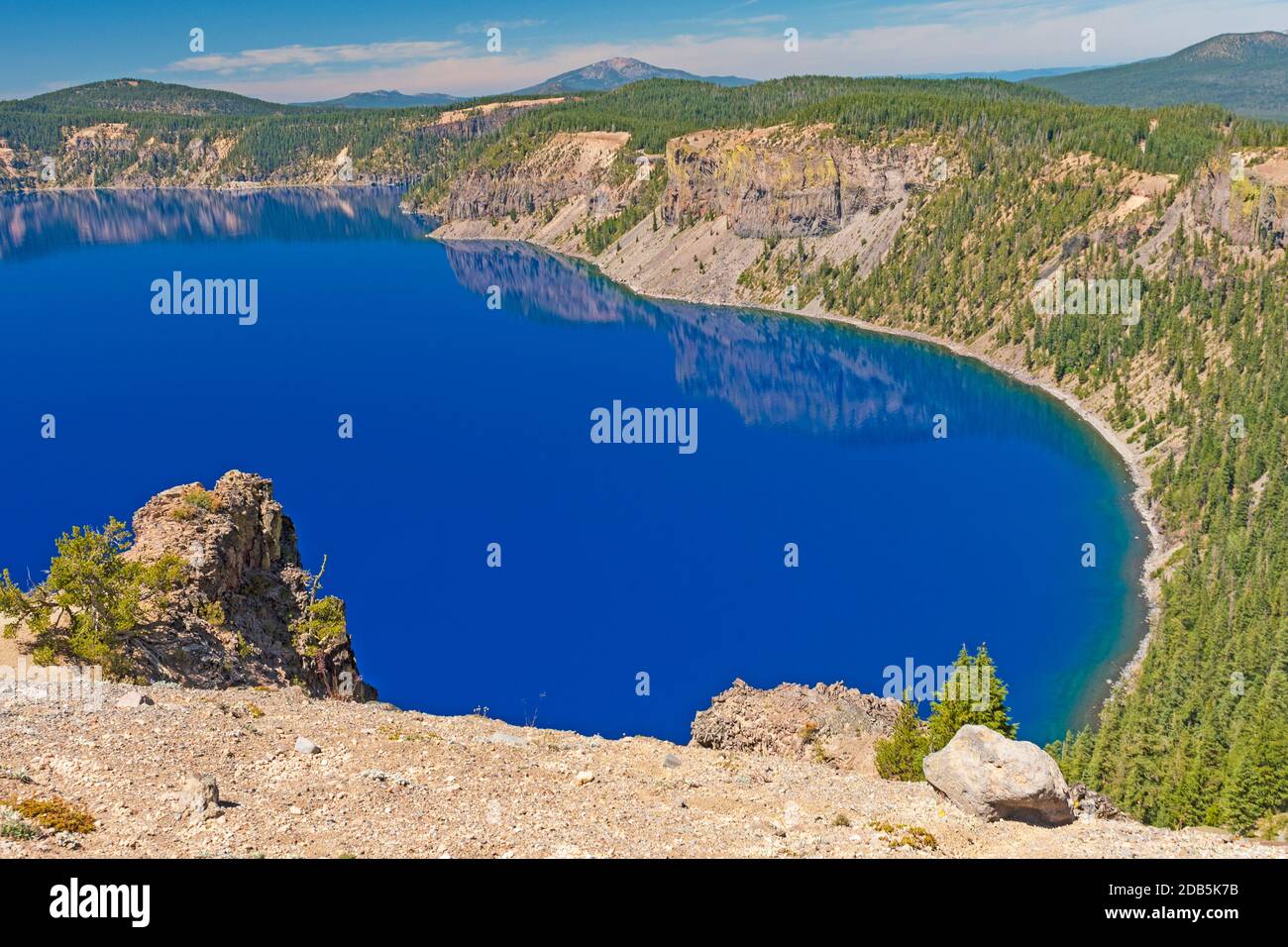 Blue Waters in a Volcanic Crater on Crater Lake in Crater Lake National ...