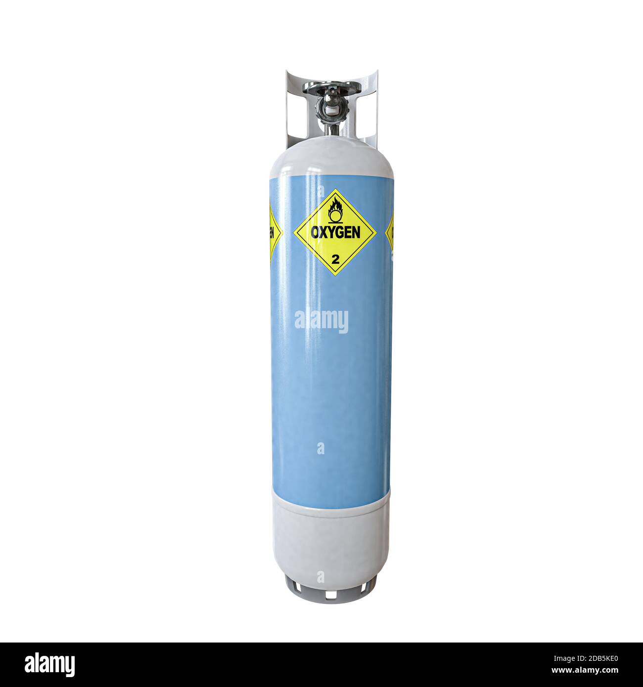 oxigen tank isolated on white background 3d illustration Stock Photo ...