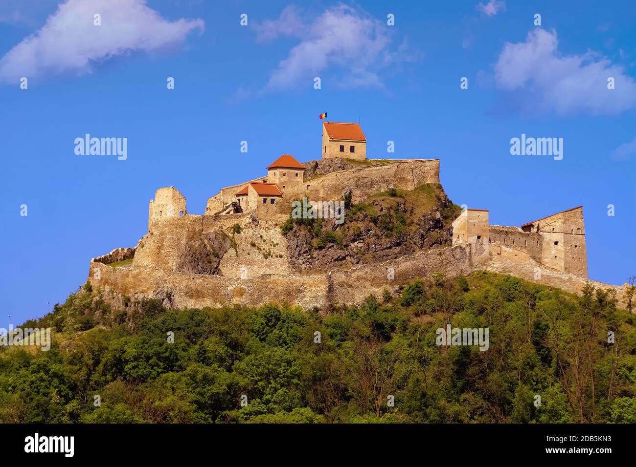 Old Castle on the top of a Hill Stock Photo - Alamy