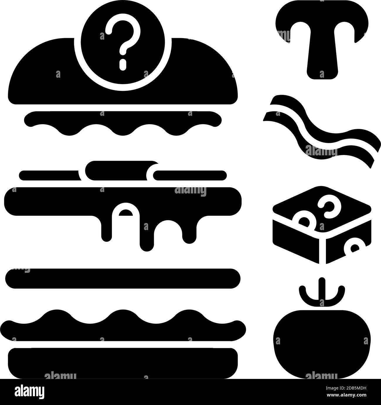 Food constructor icon Cut Out Stock Images & Pictures - Alamy