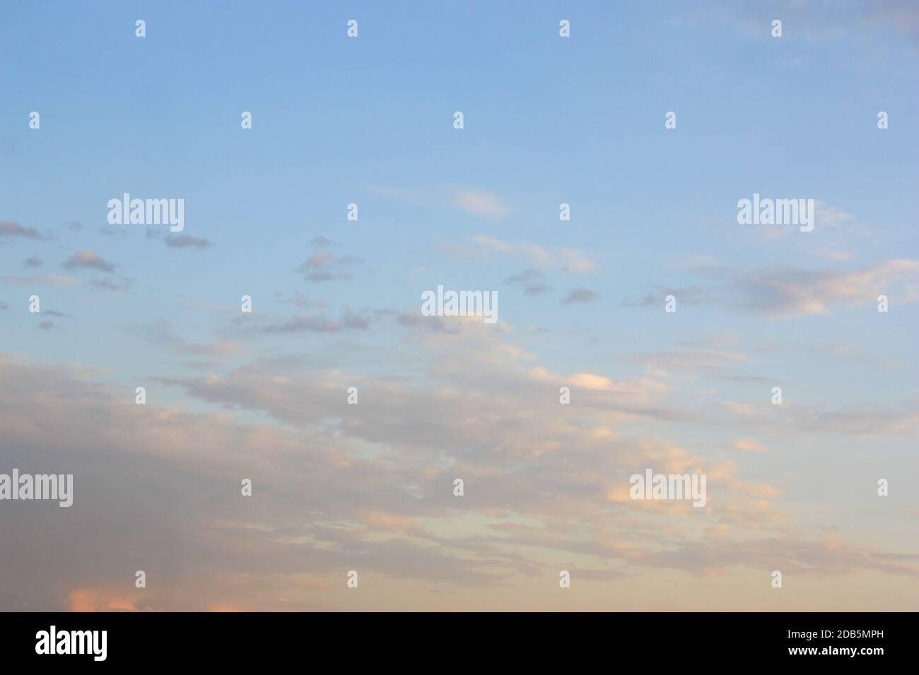 Beautiful evening sky in pastel colours Stock Photo - Alamy