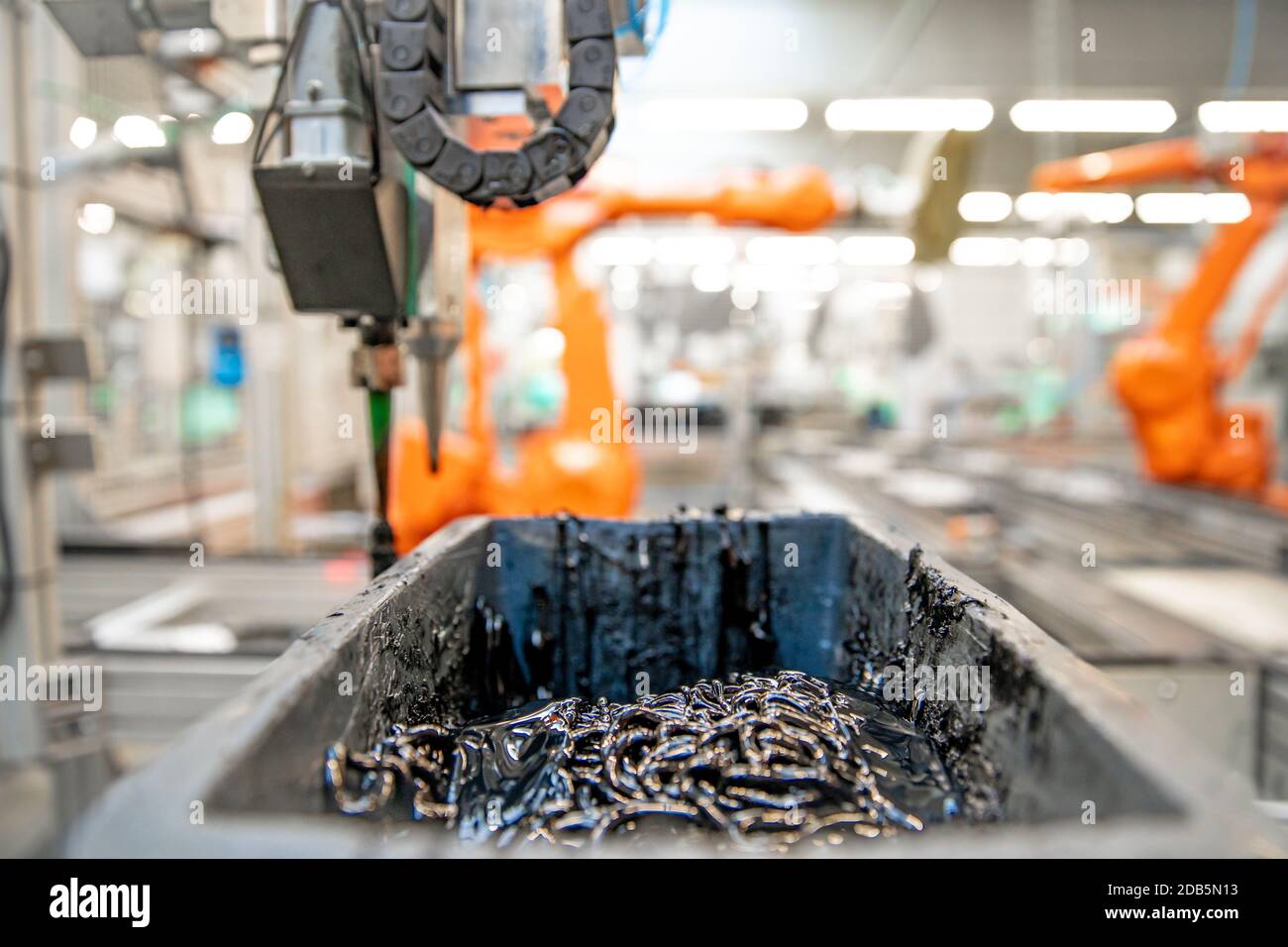 Silhouette robotic production line hi-res stock photography and images ...