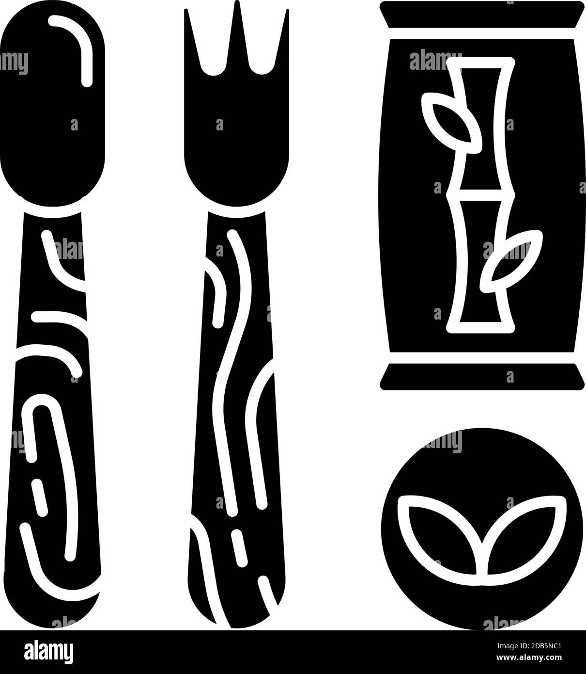 Plastic cutlery items Stock Vector Images - Alamy