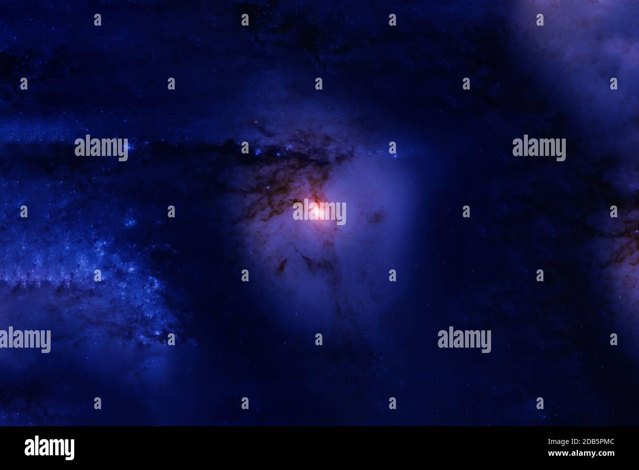 Blue galaxy in deep space. Elements of this image furnished by NASA ...