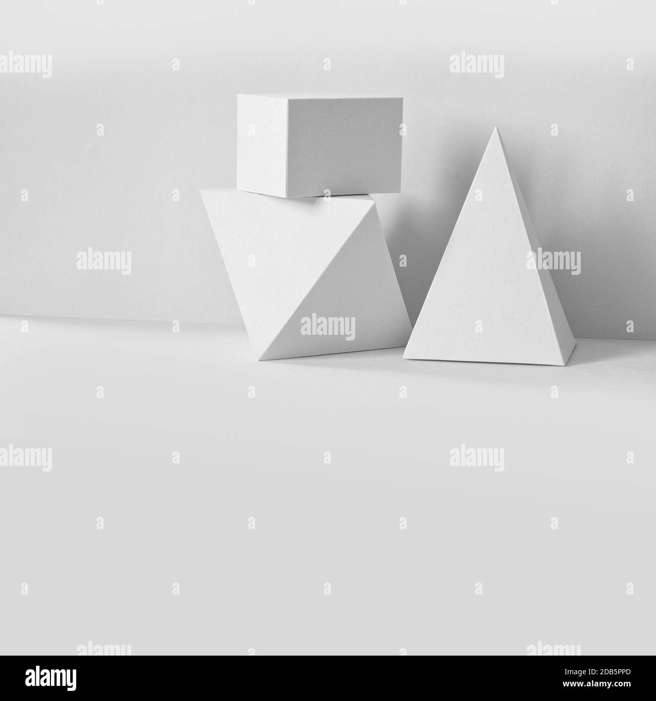 Platonic solids white hi-res stock photography and images - Alamy