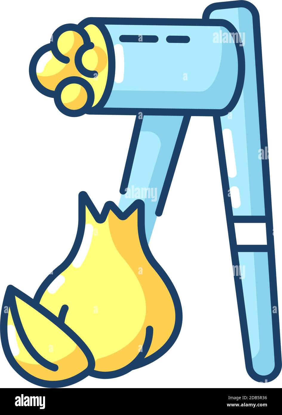 Garlic press RGB color icon Stock Vector Image & Art - Alamy