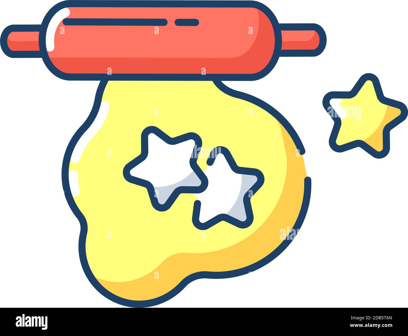 Cookie cutter RGB color icon Stock Vector Image & Art - Alamy