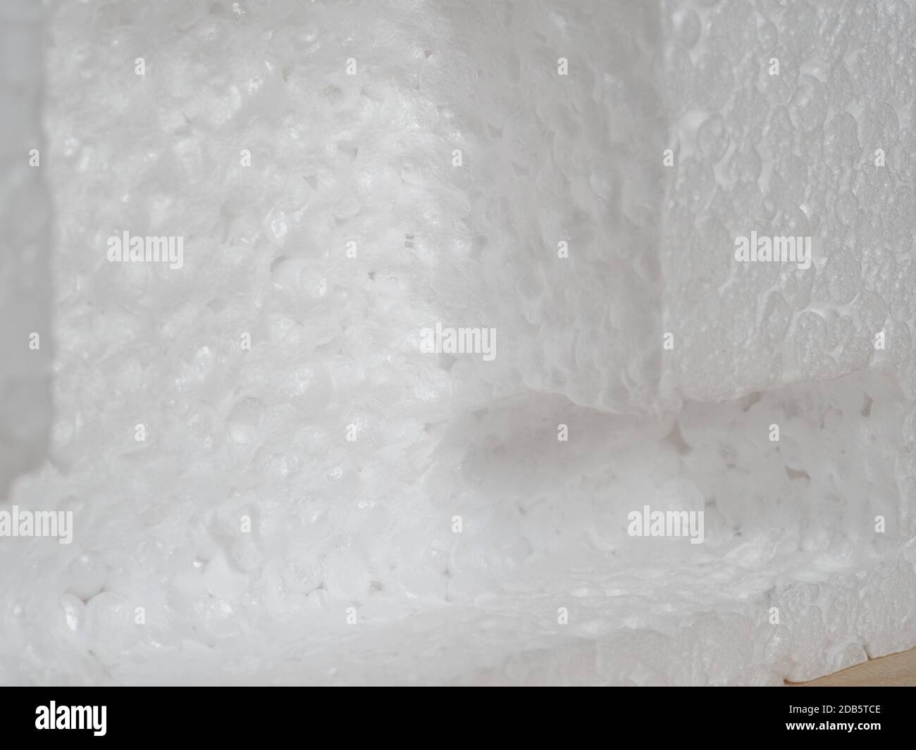 white expanded polystyrene plastic texture useful as a background Stock ...